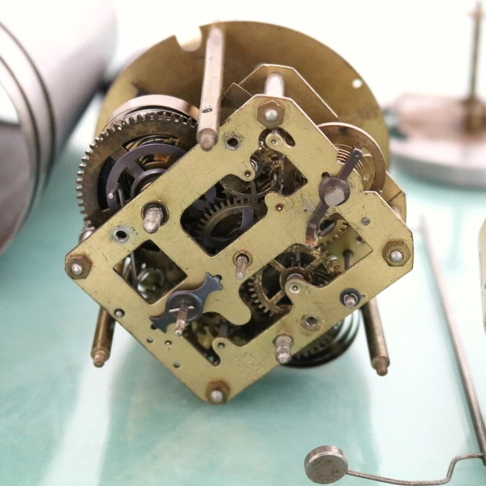 GUSTAV BECKER Alarm Mantel Antique Top! Clock MUSEUM 1915 Ww1 Bauhaus ...