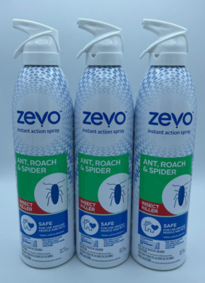 Zevo Instant Action Aerosol Ant Roach & Spider Insect Killer 10.Oz ...