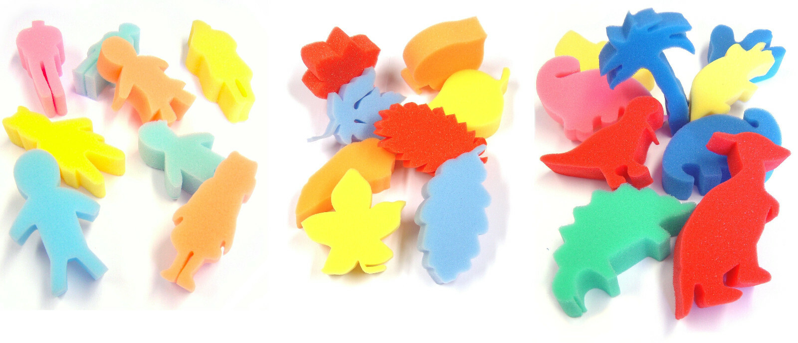 Dinosaur Sponge Foam Shapes Set of 9 Dabbers for School Home Nursery ...