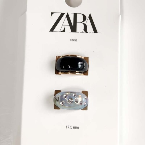 New 2pcs Zara Acrylic cocktail Ring Gift Fashion Women Party Holiday ...