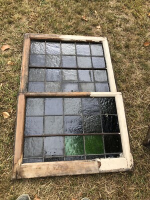 antique stained glass windows | eBay