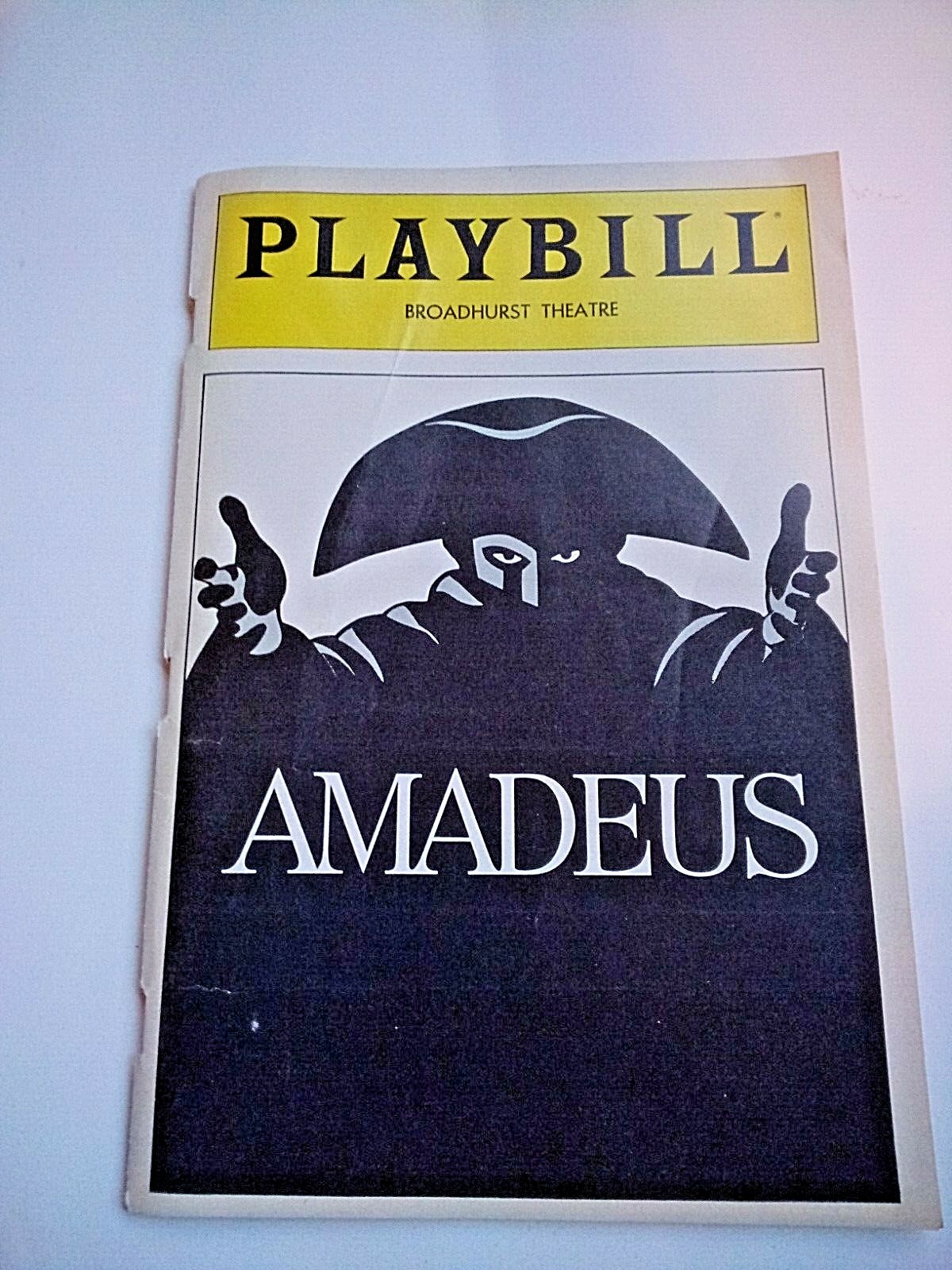 PLAYBILL Amadeus (1983) David Dukes, John Pankow, Suzanne Lederer | eBay