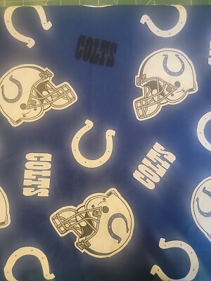 New Indianapolis Colts Fabric Lot 1 Pcs 1 Yard 6" Long by 58" Wide ...