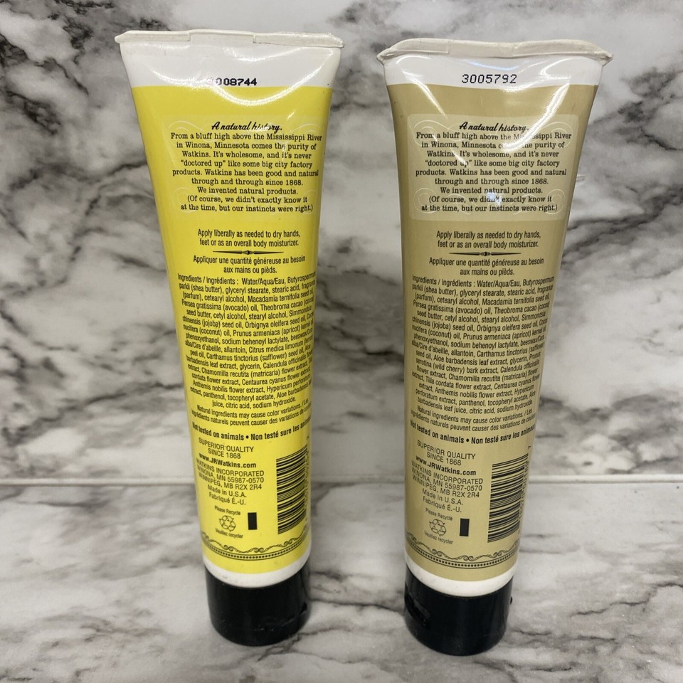 J.R. Watkins Watkins Natural Moisturizing Hand Cream, Vanilla And Lemon ...