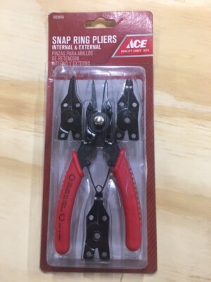 NEW ACE SNAP RING PLIERS SET - INTERNAL AND EXTERNAL # 2023976 | eBay