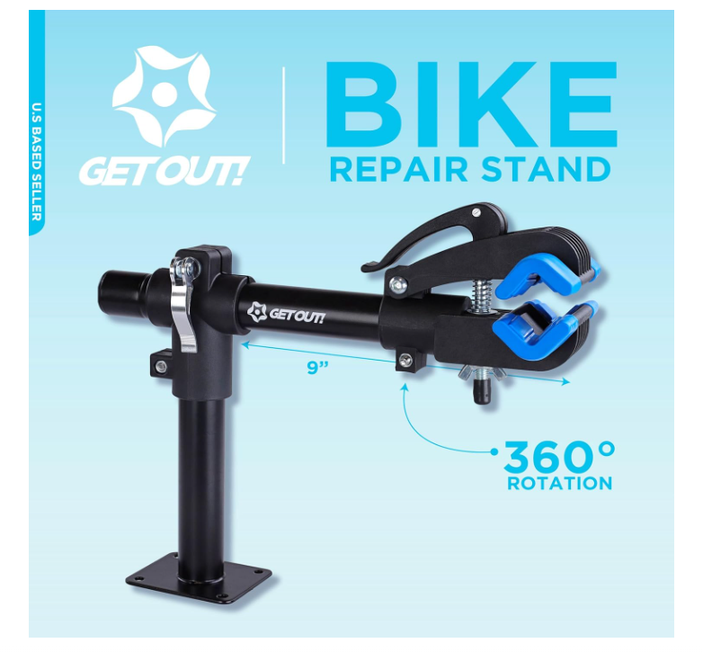 Bike Repair Stand for Maintenance - Wall or Bench Mount Bicycle Repair ...