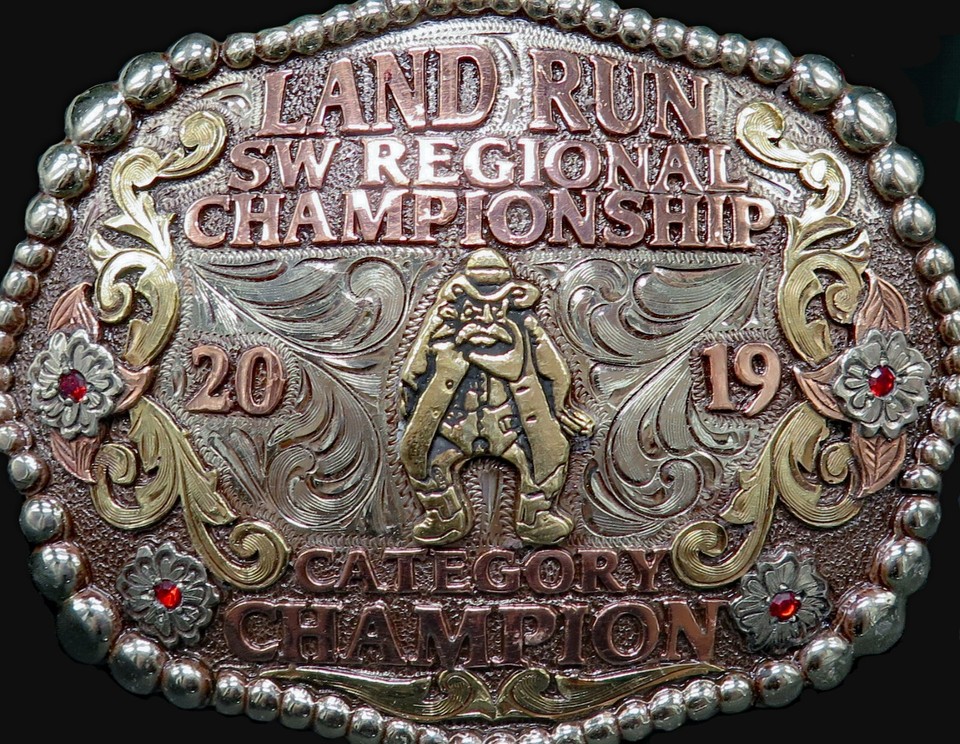 Land Run SW Regional Championship Cowboy Action Shooting Trophy Belt ...