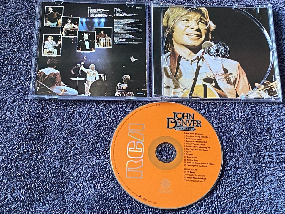 JOHN DENVER - Live In London CD 1976/2010 LEGACY Records 15 tracks RARE ...
