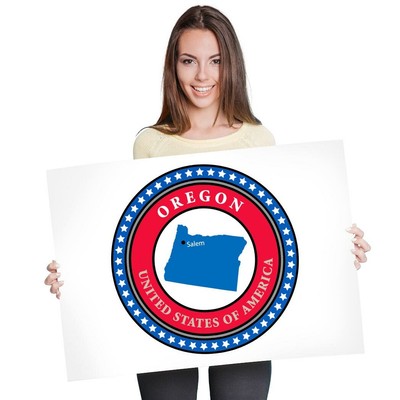 A1 - Oregon USA American State Travel Poster 60X90cm180gsm Print #5760 ...