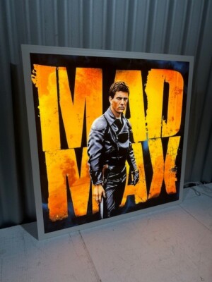 MAD MAX SIGN FLAT HANGING LIGHT LED 600 X 600 | eBay Australia