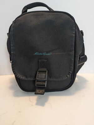 Eddie Bauer Camera Bag Black Six Compartments Shoulder Strap. | eBay