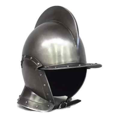 Medieval Larp Armor, Antique Burgonet Helmet18 Guage Soild Steel Movie Roleplay | eBay