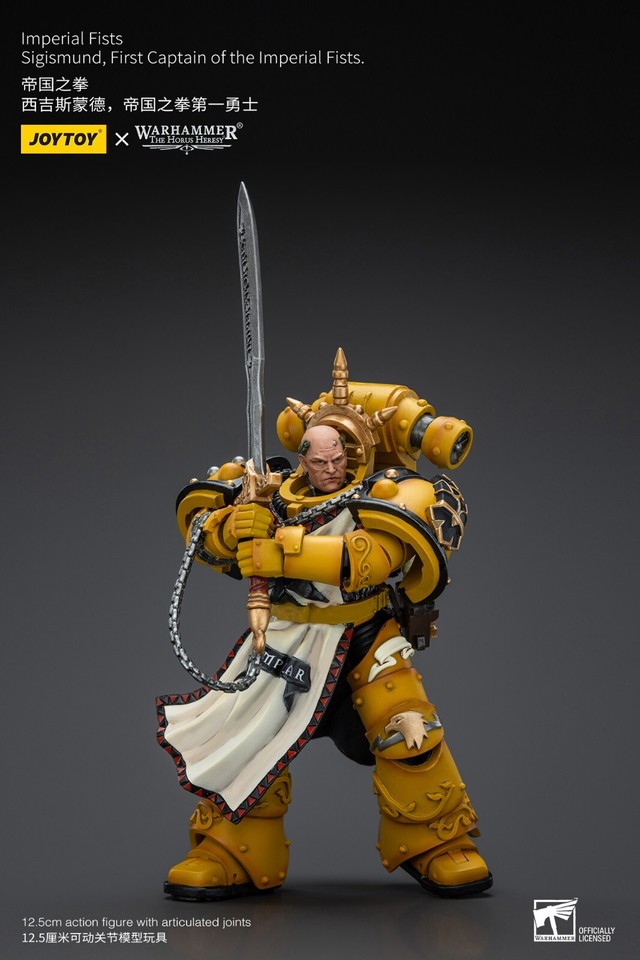 JOYTOY Warhammer 40k action figures Imperial Fists Sigismund 1/18 model ...