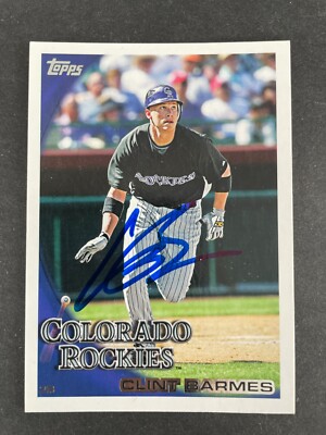 2010 Topps SIGNED: Clint Barmes, ROCKIES #373 | eBay