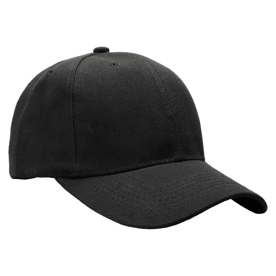 Wholesale Bulk Lot 12-Pack Baseball Cap Adjustable Size Plain Blank ...
