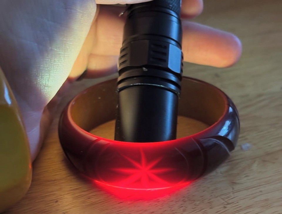 Brown To Red Changer Bakelite Bangle. | eBay