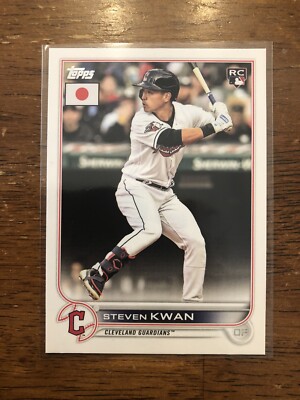 STEVEN KWAN Topps Japan Edition #202 Cleveland Guardians Rookie Card ...