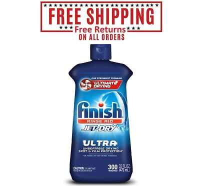 Finish Jet-Dry Ultra Rinse Aid Dishwasher Rinse Agent and Drying Agent ...