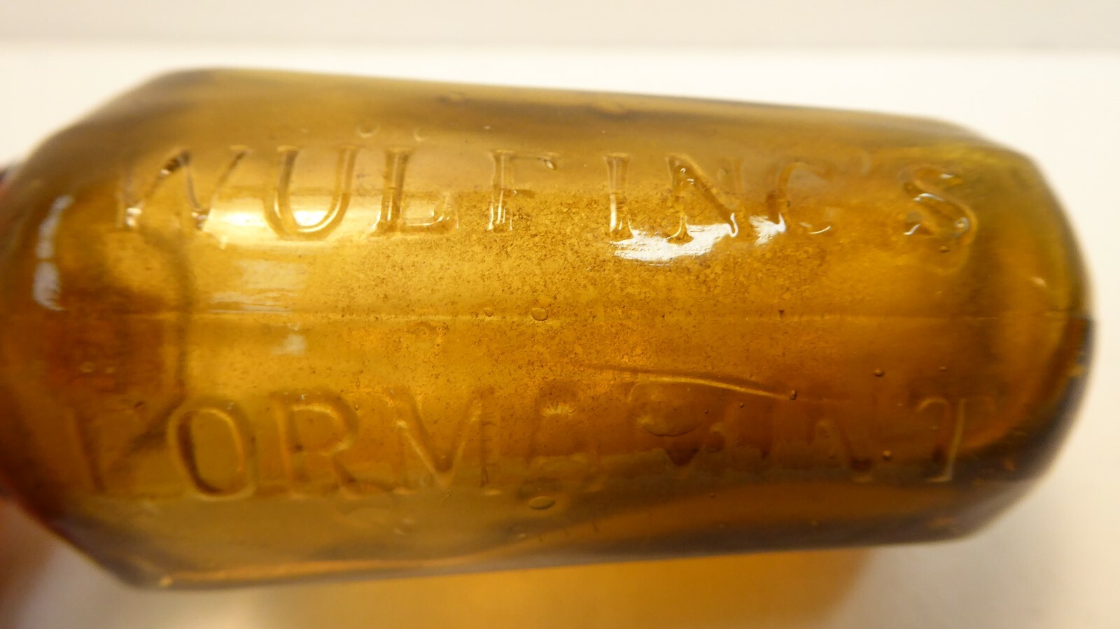 ANTIQUE WULFINGS FORMAMINT PRESSED GLASS BOTTLE CHEMIST STORE | eBay