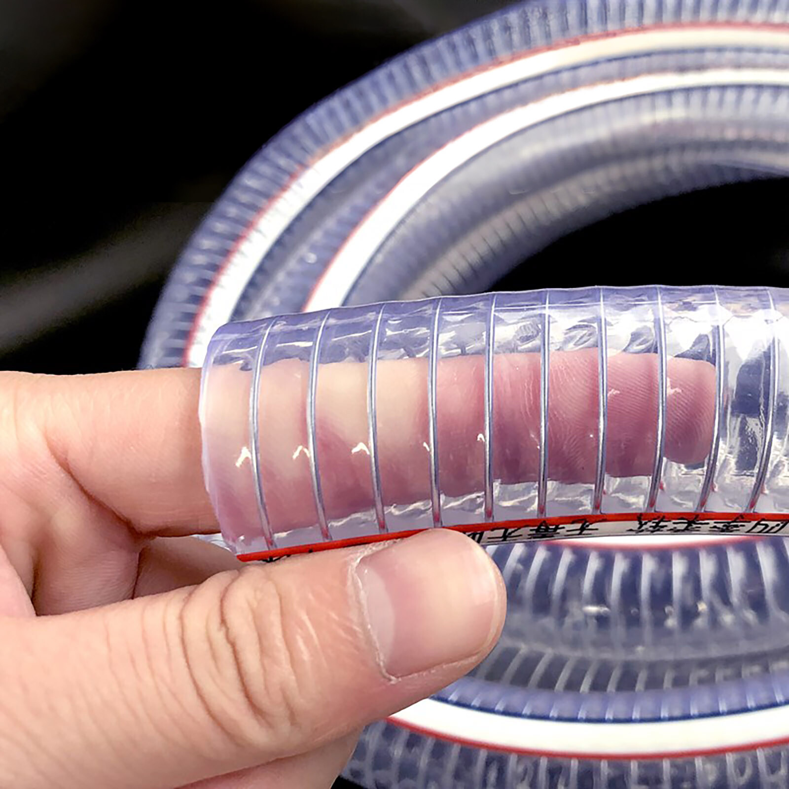 Heavy Duty Braided Wire Reinforced Clear Flexible PVC Hose Pipe - Water ...