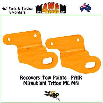 ROADSAFE 4WD Tow Points Heavy Duty Rated suits Mitsubishi Triton ML MN ...