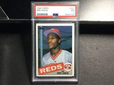 1985 Topps #627 Eric Davis Rookie Baseball Card PSA 7 Near Mint | eBay