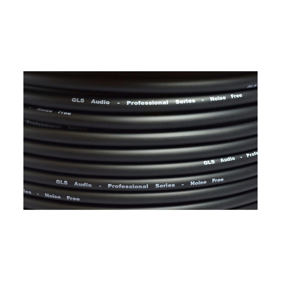 GLS Audio Bulk Microphone Cable 300' Black Mic -300ft Signal Mike Cable ...