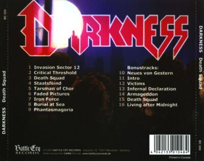 DARKNESS - DEATH SQUAD NEW CD 4042133010484| eBay