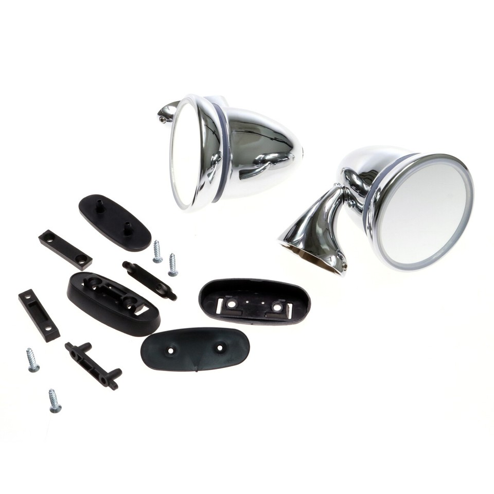 Talbot Classic Vintage Style Chrome Bullet Fender or Door Mount Side ...