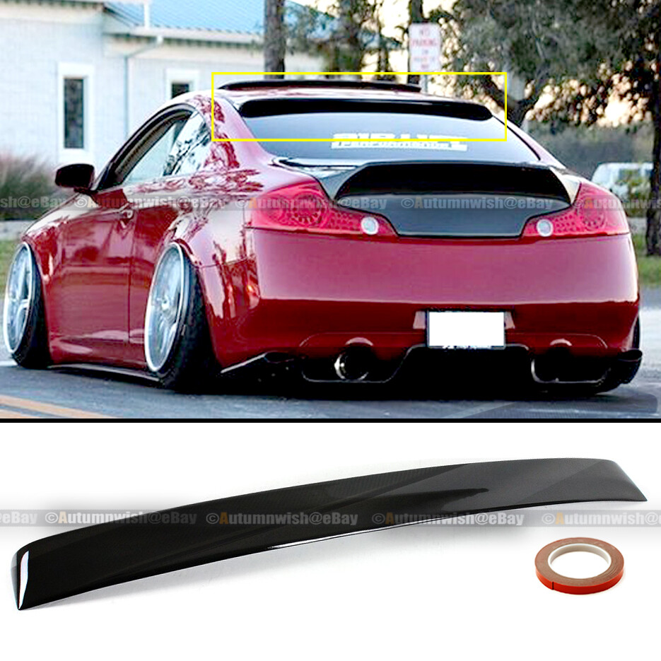 2003-2007 Infiniti G35 2DR Painted Glossy Black Rear Roof Wing Spoiler ...