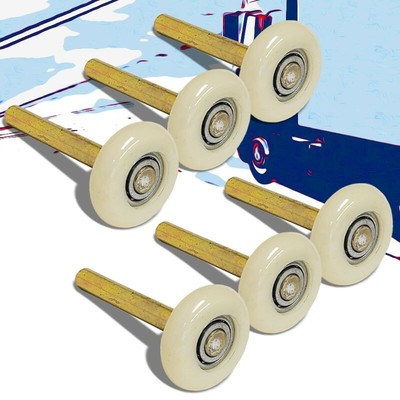 6X Steel Transglobal 2" Nylon Yellow Roller For Freight Trailer Roll-Up ...