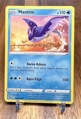 Mantine 034/189 Non Holo SWSH Astral Radiance Pokemon Card NM | eBay