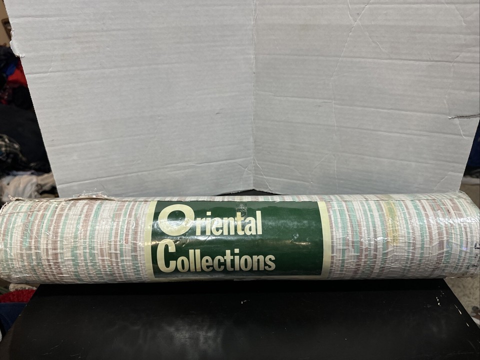 Vintage Oriental Collections #488-209 Grasscloth Wallpaper Euro Roll 56 ...