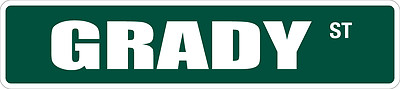 *Aluminum* Grady 4" x 18" Metal Novelty Street Sign SS 1584 | eBay