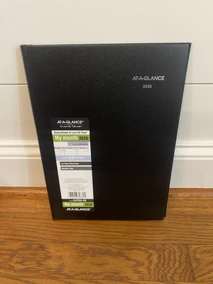 At-A-Glance 2026 Calendar Planner Monthly Black Hard Cover New Year ...