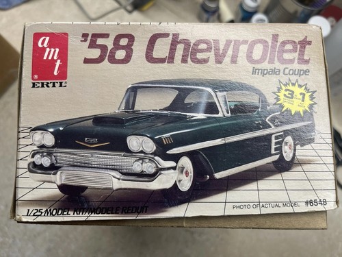 AMT/Ertl 1958 '58 Chevrolet Impala Coupe Vintage 1983 Model Kit | eBay