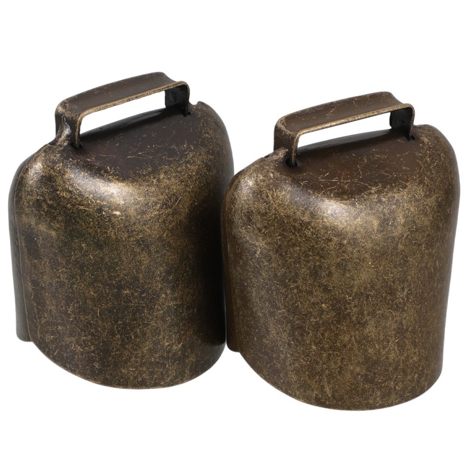 2 Pcs Thicken Bells Iron Pendant Animal Hanging Bell for Farming Sheep ...