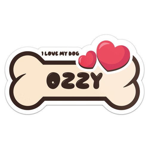 Ozzy Dog Name Vinyl Decal Waterproof Car Bumper Sticker | eBay
