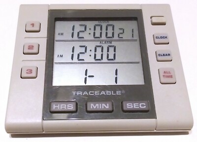 RARE VINTAGE TRACEABLE TO NIST CALLIBRATION TABLE CLOCK 20327072 CONTROL COMPANY | eBay