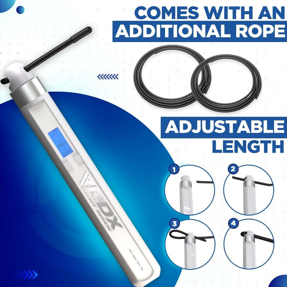 Skipping Rope Adult by RDX, speed rope, Jump Rope, exercise rope ...