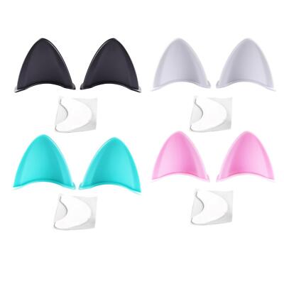 Helmet Cat Ears Sticker Attachment Kitty Ear Fit for Motorcycle Helmets ...
