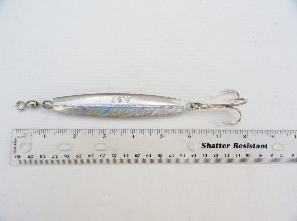 Diamond Jig 6oz Holographic Saltwater Fishing Lures w/ Treble Hook ...