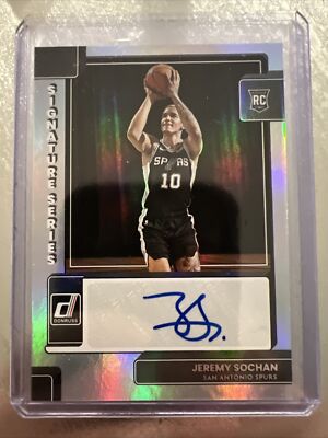 2022-23 Donruss Signature Series Jeremy Sochan RC Auto SS-JSO Spurs ...