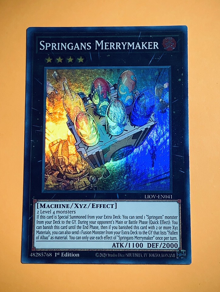 Yu-Gi-Oh! TCG Springans Merrymaker Lightning Overdrive LIOV-EN041 1st ...