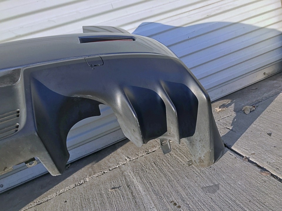 08-15 MITSUBISHI LANCER EVOLUTION EVO X REAR BUMPER COVER GRAPHITE GREY ...