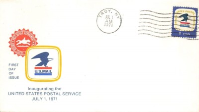 1396 USPS 7-1-71 NY, Troy | eBay