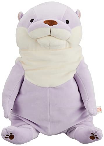 NEW Shinada Global Mochi Mochi Series Otter Animal Plush (L) Pueple ...