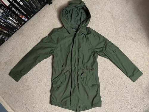 Alpha Industries Military Green MEDIUM Coat MEN'S Full Zip hooded ...