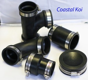 Flexible Rubber Fittings For Pipe, Drainage, Pumps, Ponds, Couplers ...