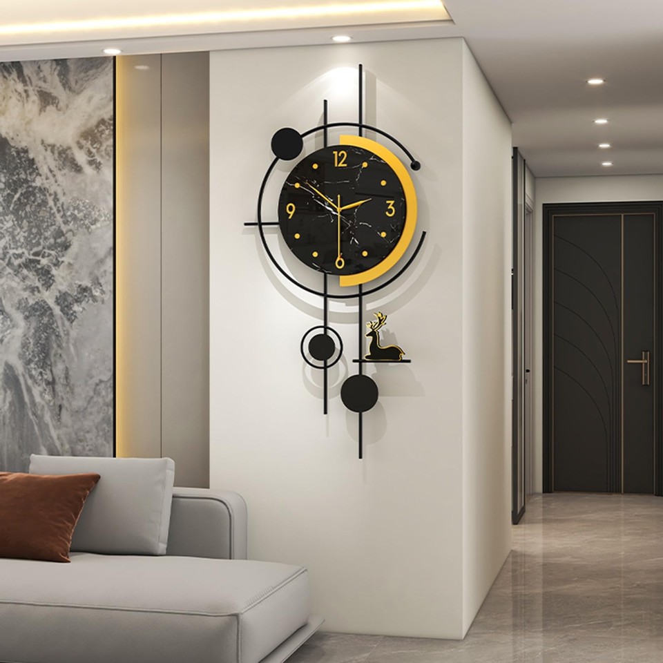 Large Modern Wall Clock, Wall Clocks for Living Room Decor, Reloj De ...